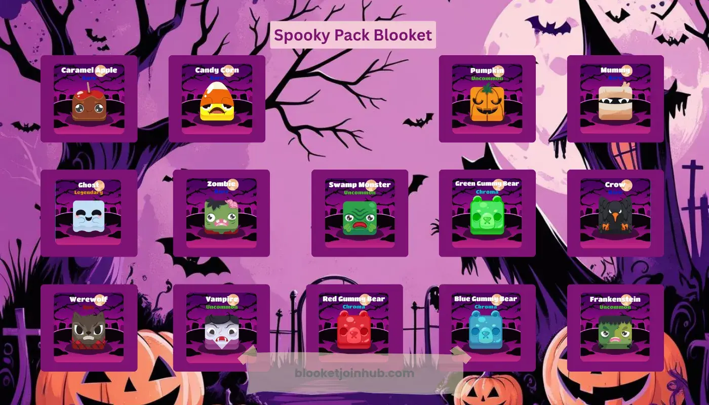 Spooky Pack Blooket Explore Spooky Character For Halloween